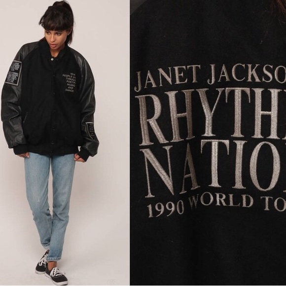 Jackets & Coats | Janet Jackson Jacket Rhythm Nation Tour 199 Jacket ...